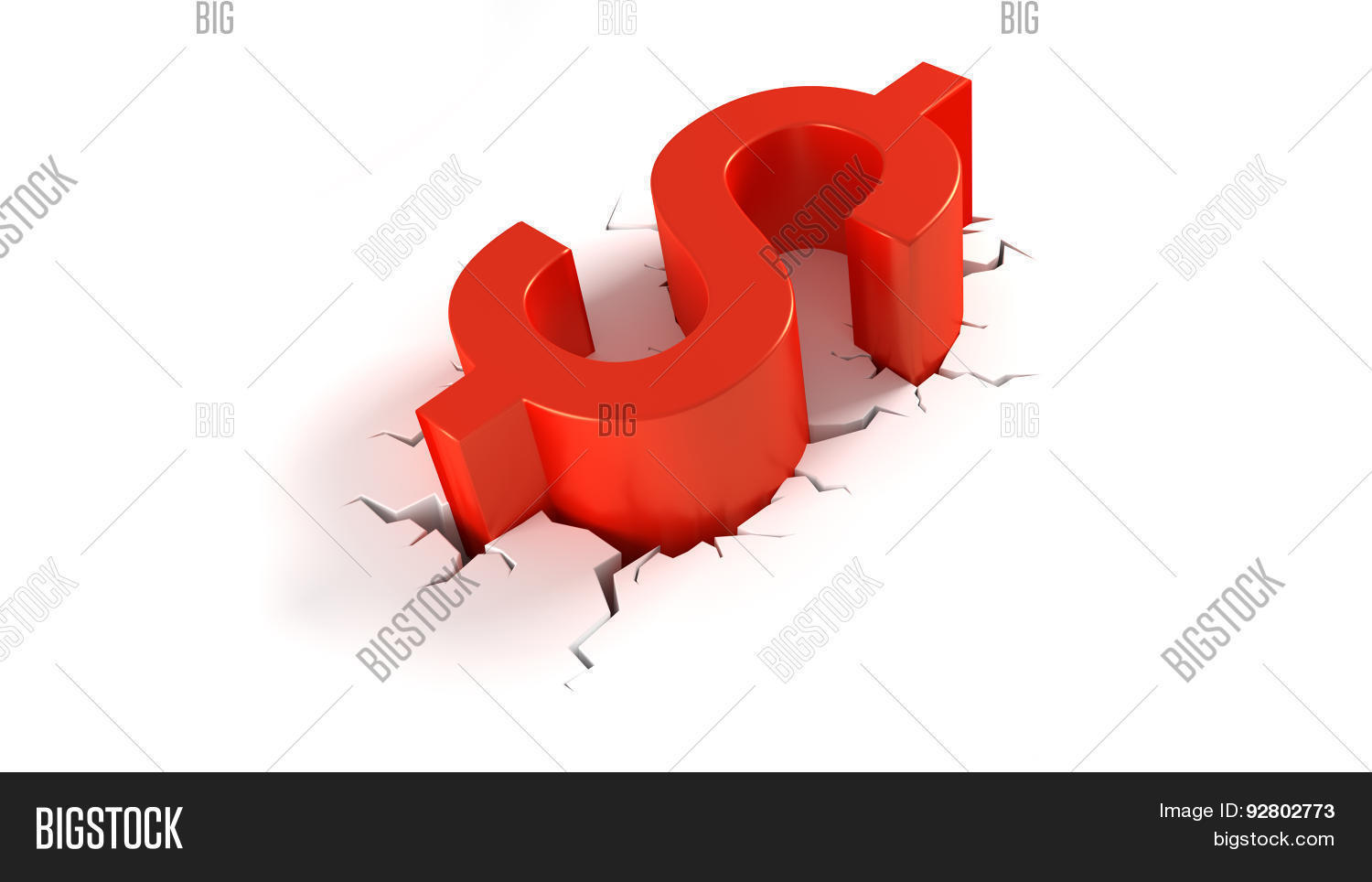 Crashed Dollar Image & Photo (Free Trial) | Bigstock