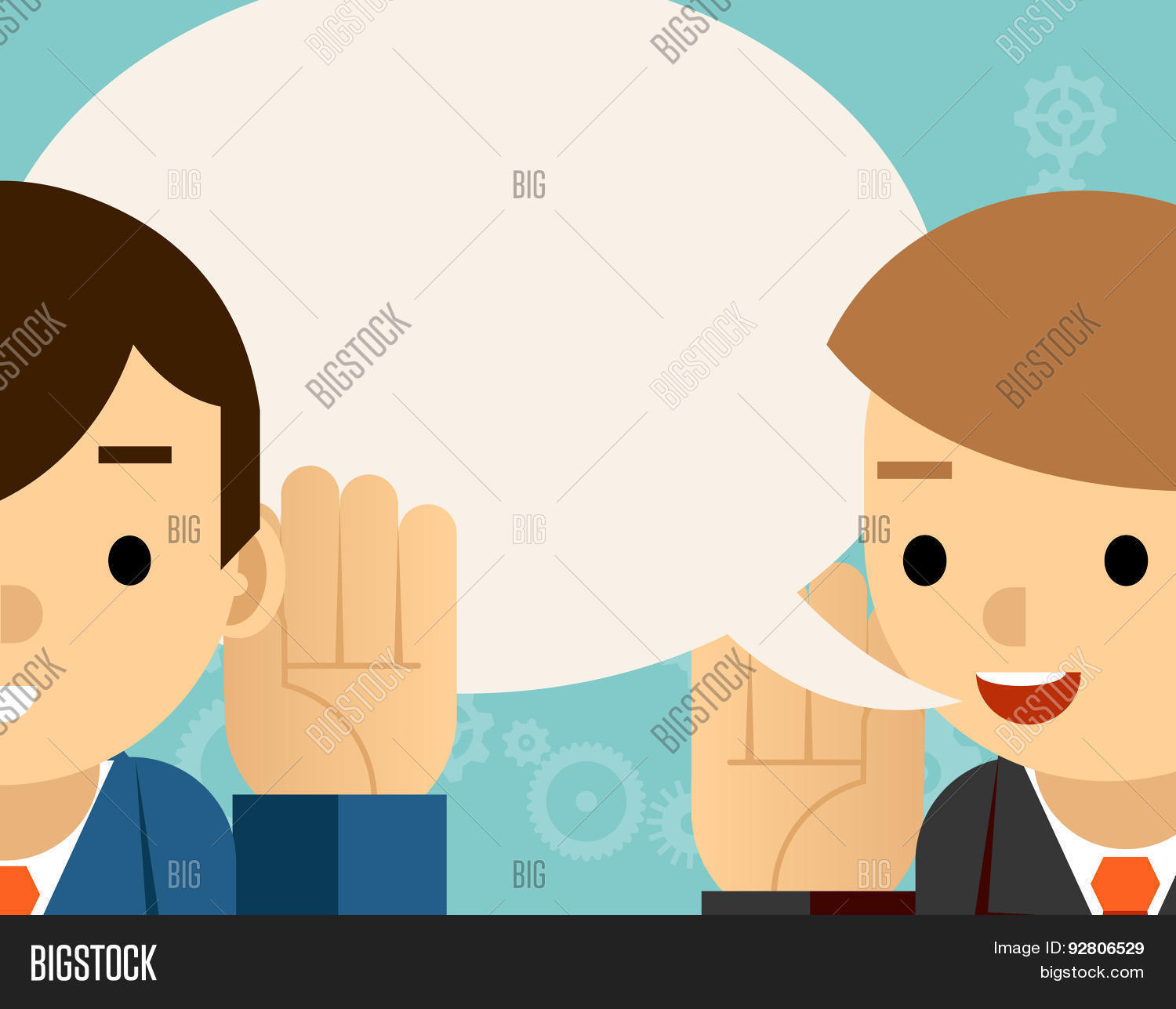 Speaking Listening. Vector & Photo (Free Trial) | Bigstock