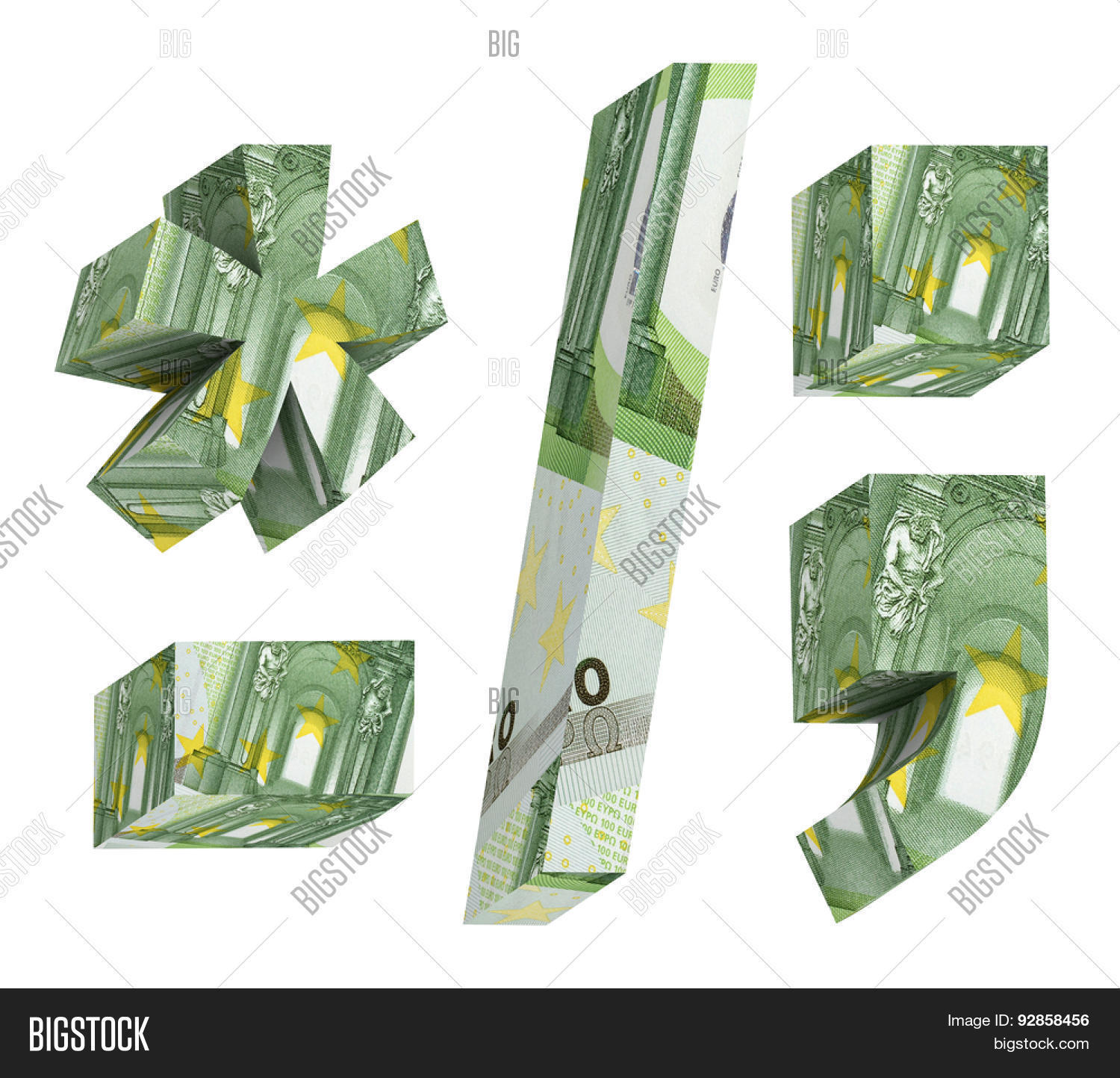 Signs Euro Bill Image & Photo (Free Trial) | Bigstock