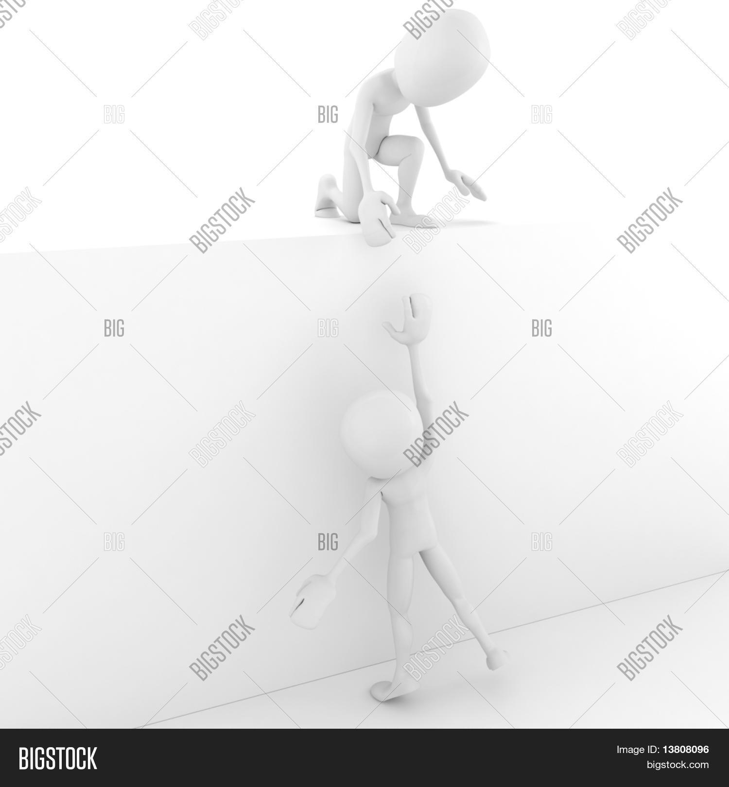 3d Man Helping Another Image & Photo (Free Trial) | Bigstock
