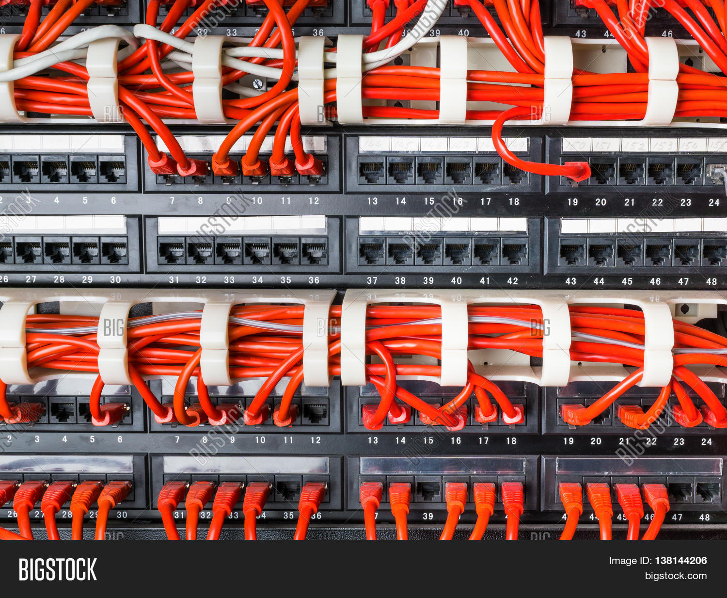 Rows Red Network Image & Photo (Free Trial) | Bigstock