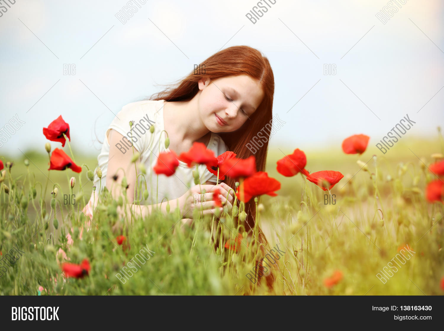 Beautiful Girl Poppy Image & Photo (Free Trial) | Bigstock