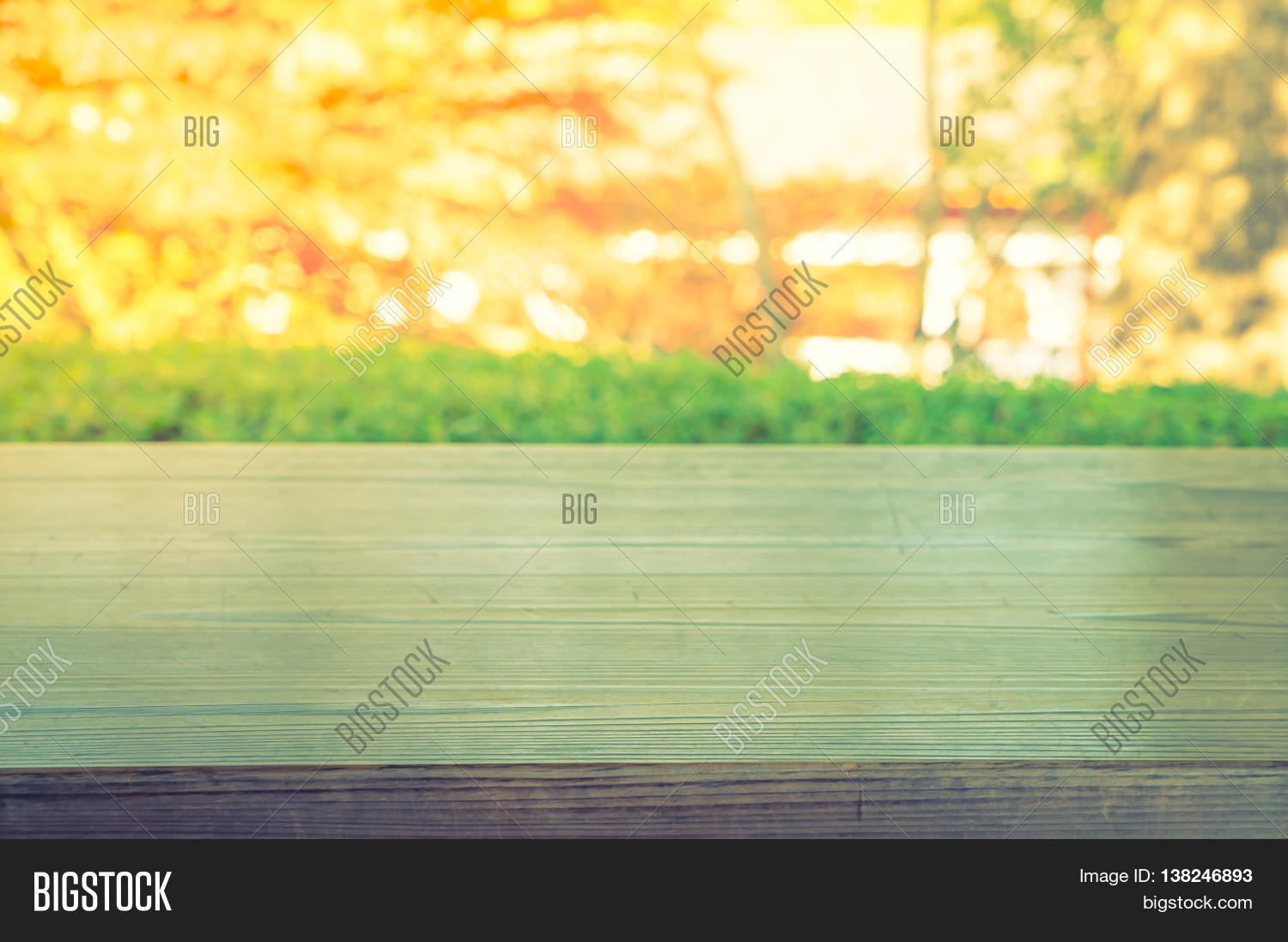 Wood Floor Autumn Image & Photo (Free Trial) | Bigstock