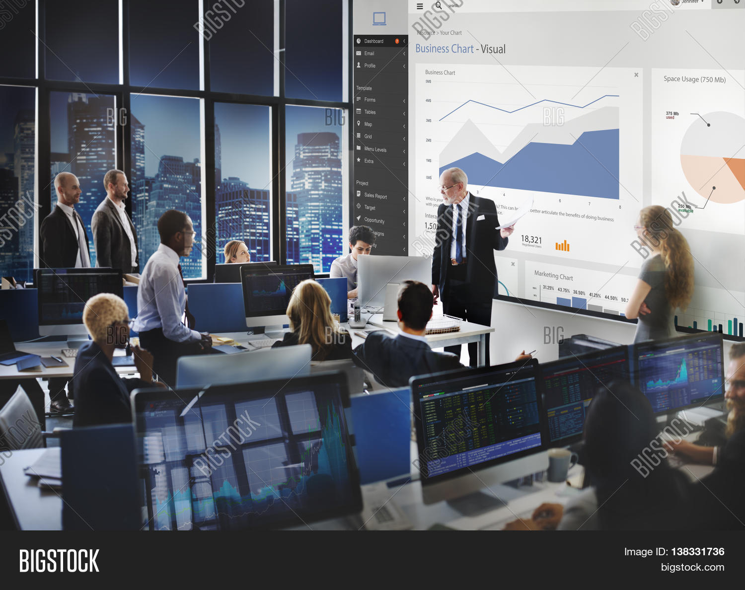Business Chart Visual Image & Photo (Free Trial) | Bigstock