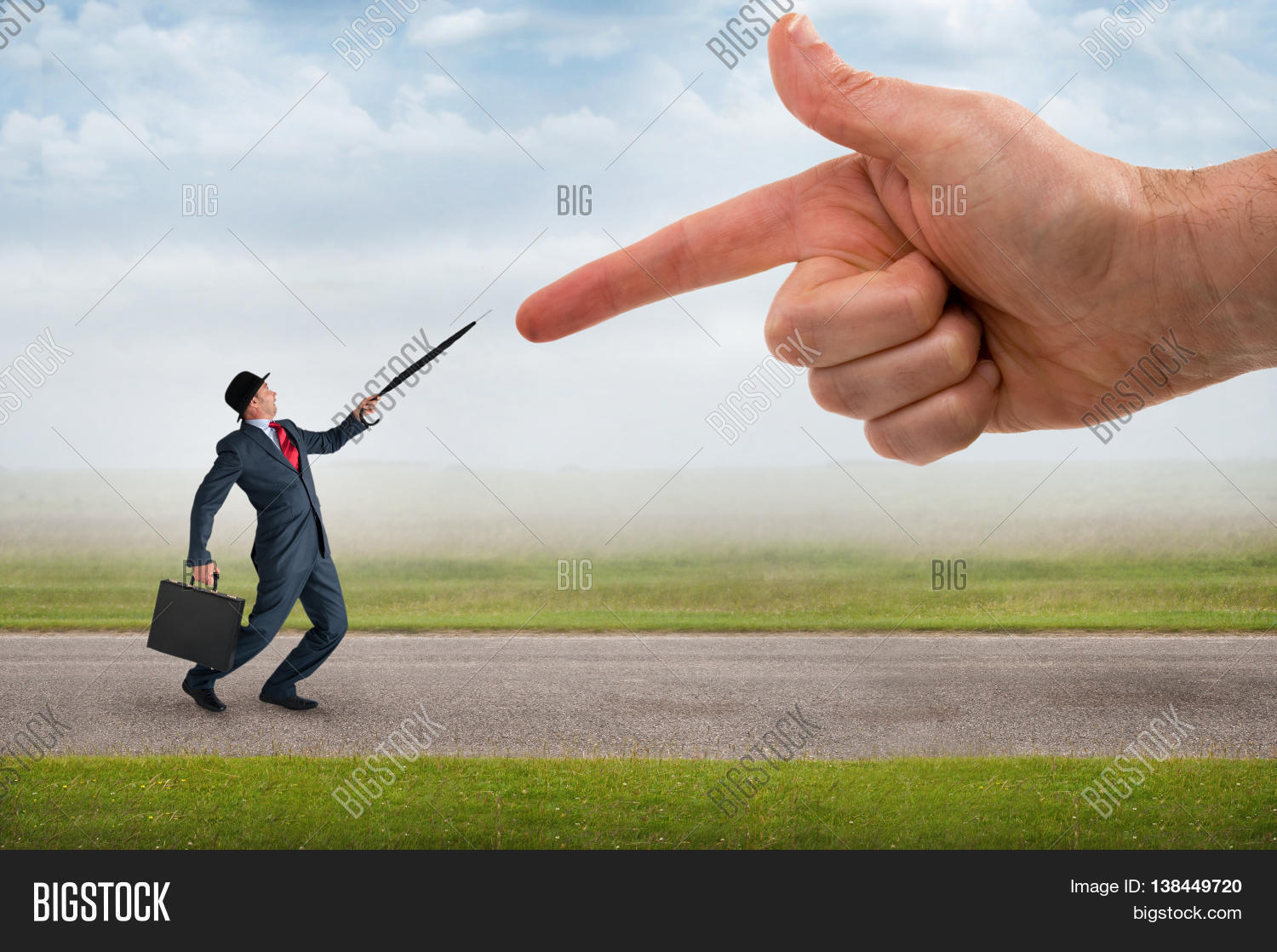Giant Finger Pointing Image & Photo (Free Trial) | Bigstock