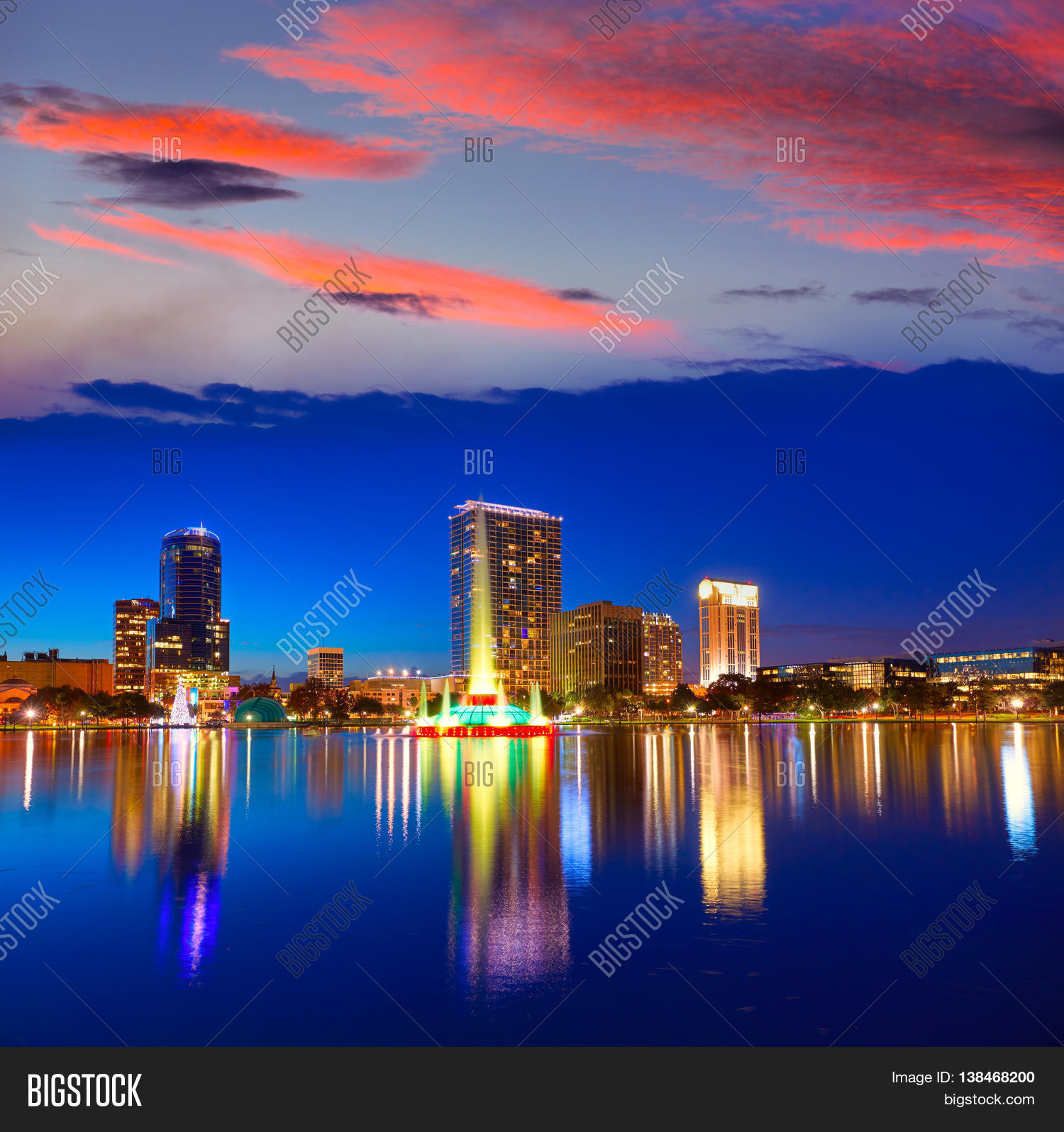 Orlando Skyline Sunset Image & Photo (Free Trial) | Bigstock