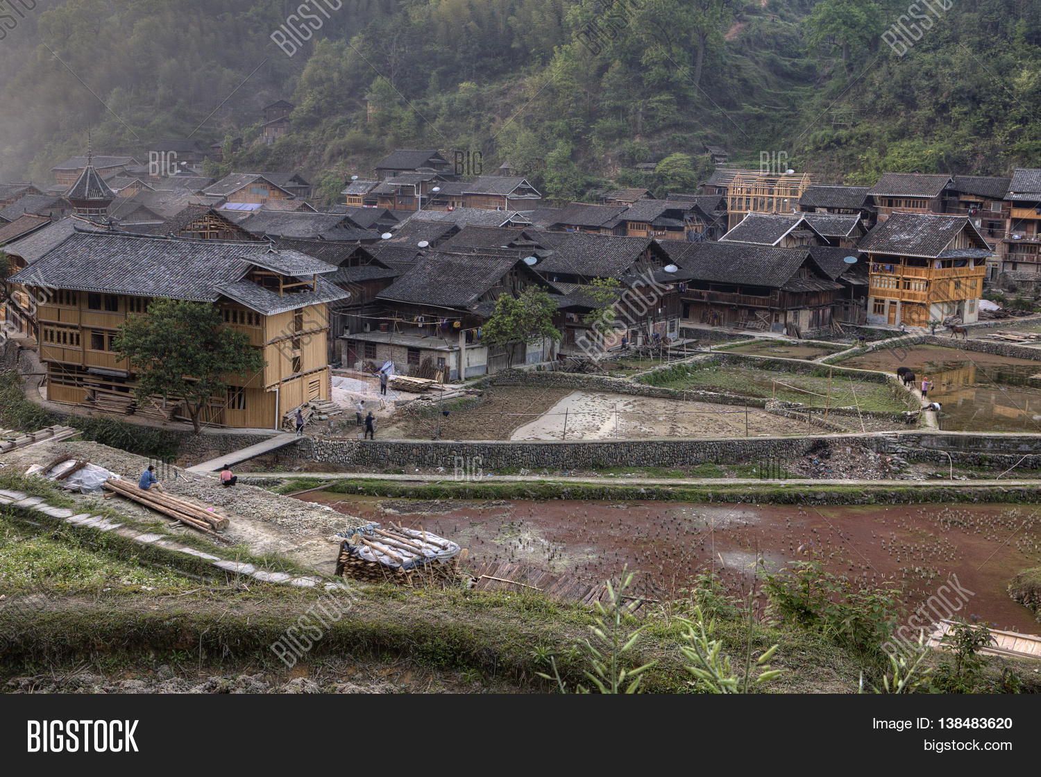 Zhaoxing Dong Village Image & Photo (Free Trial) | Bigstock