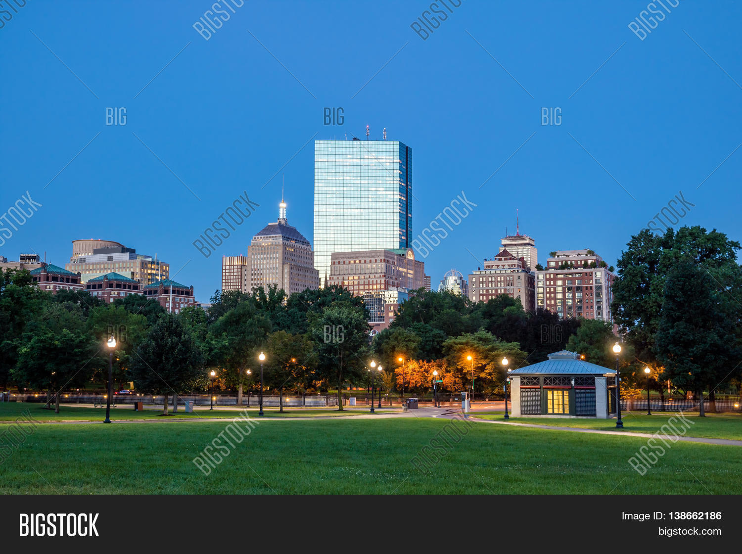 Boston Common Night Image & Photo (Free Trial) | Bigstock