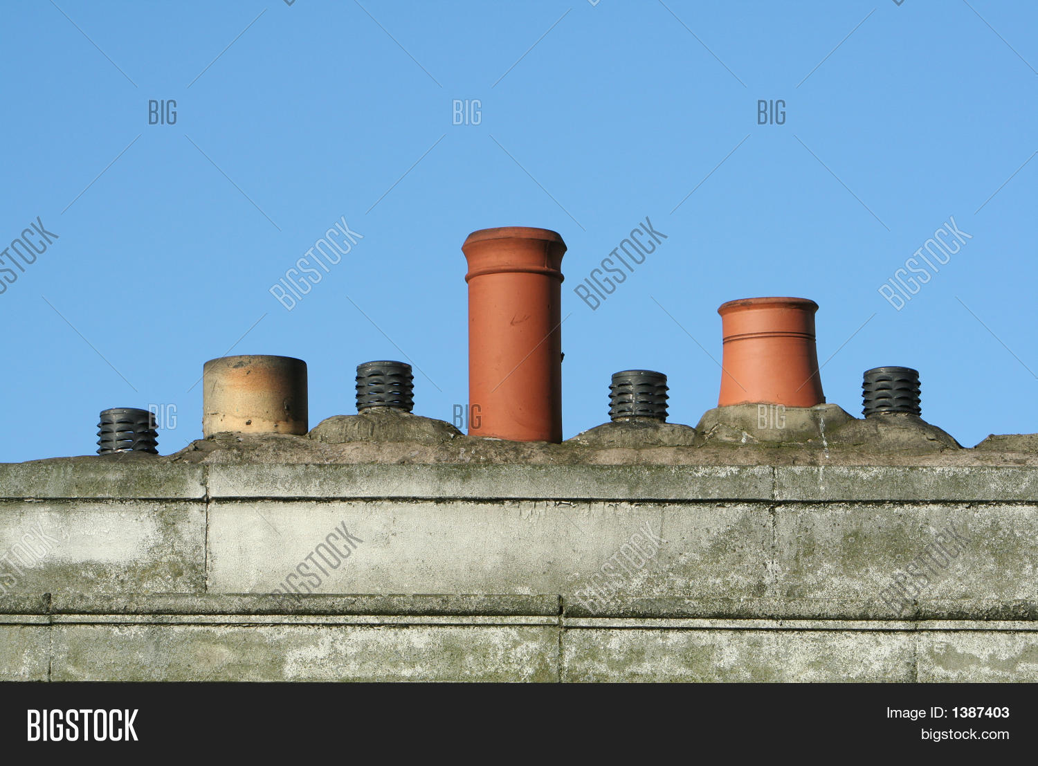 Chimney Pots Air Vents Image & Photo (Free Trial) | Bigstock