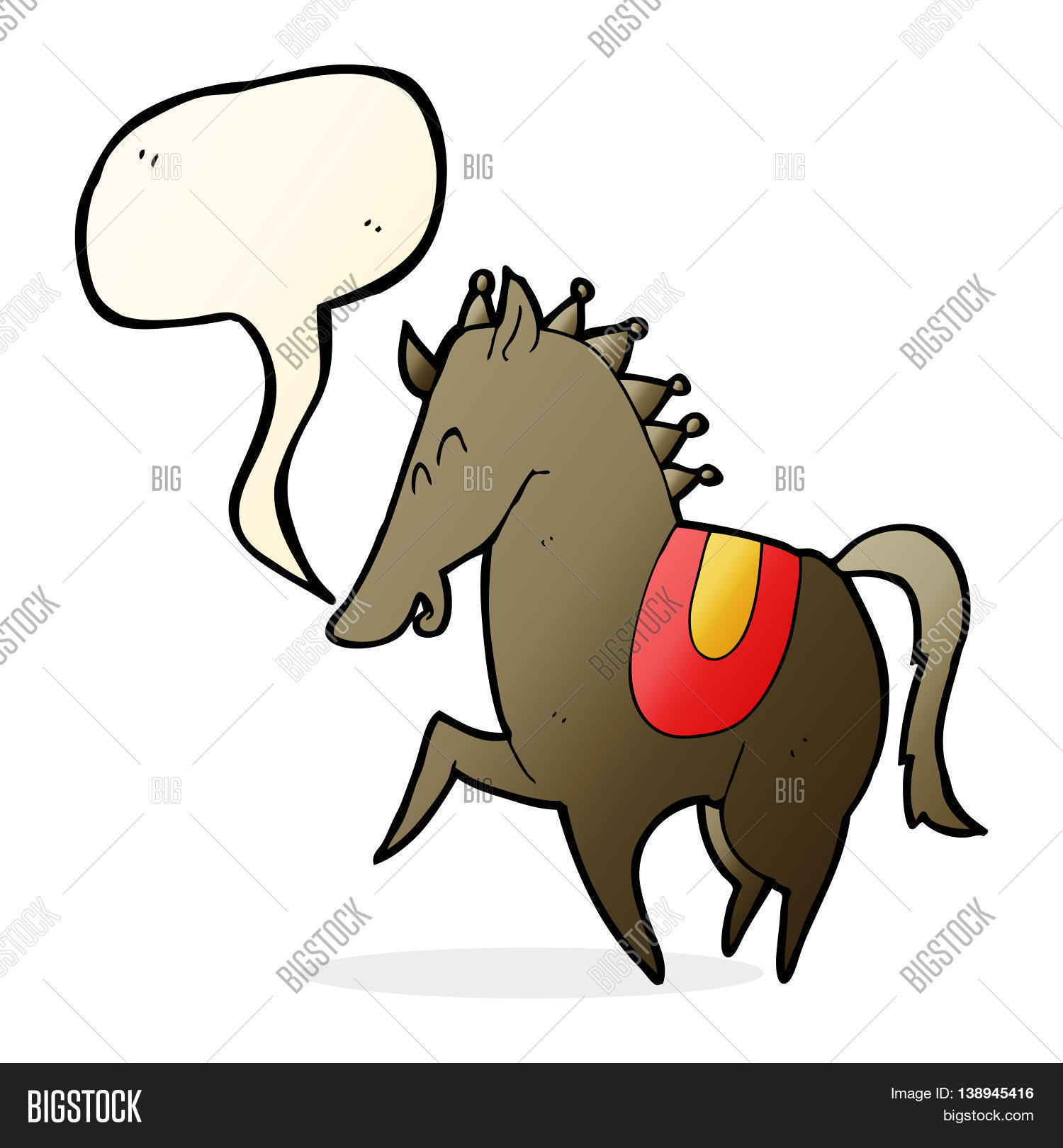 Cartoon Prancing Horse Image & Photo (Free Trial) | Bigstock