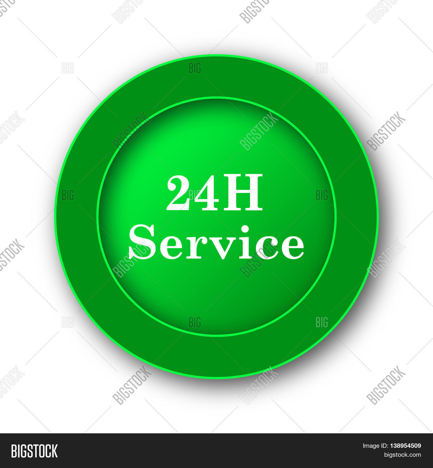 24H Service Icon Image & Photo (Free Trial) | Bigstock