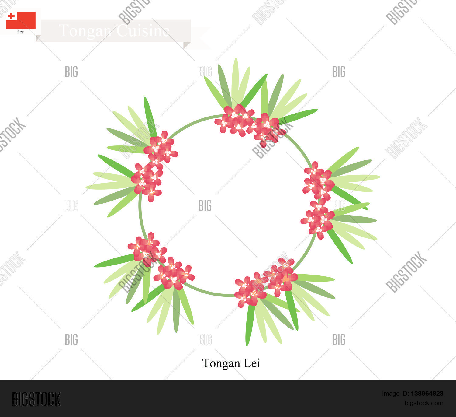 Tonga Flower Vector & Photo (Free Trial) | Bigstock