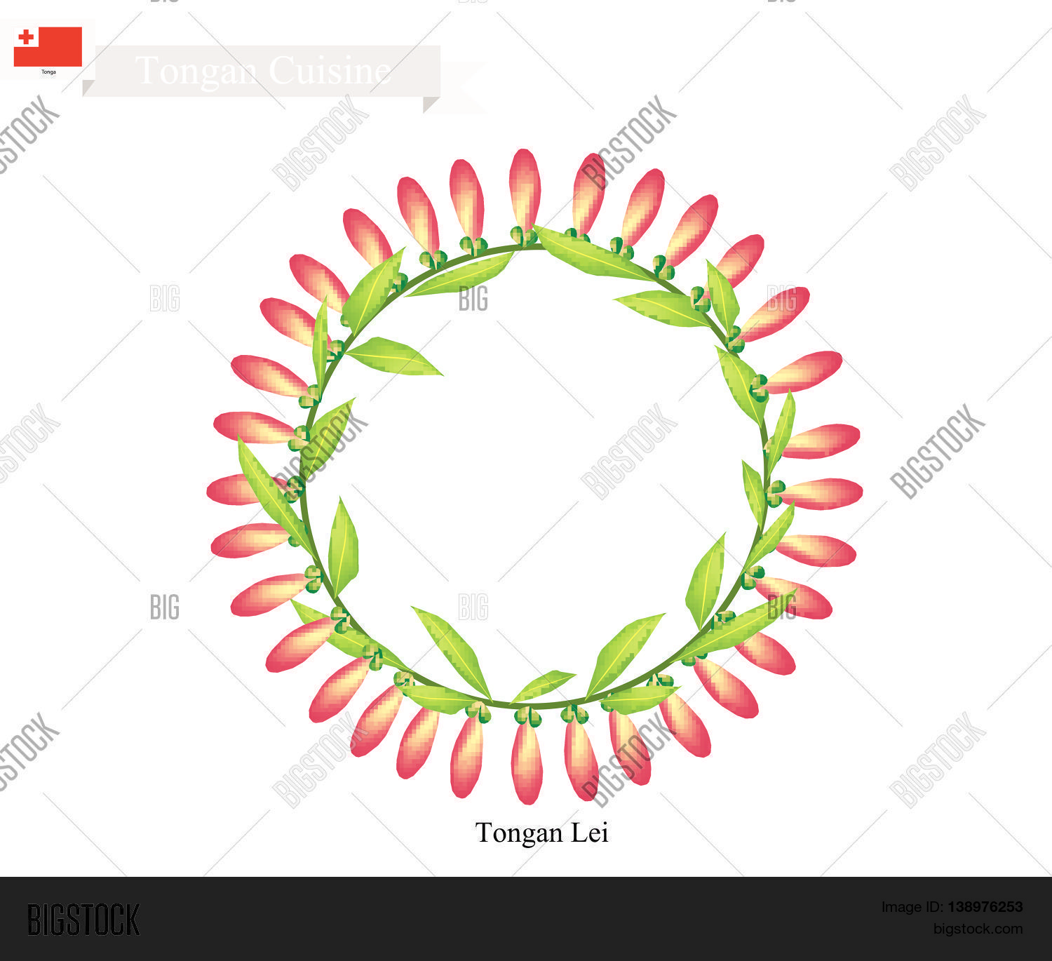 Tonga Flower Vector & Photo (Free Trial) | Bigstock