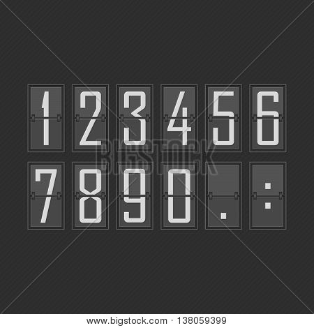 Flip Numbers Set - Vector & Photo (Free Trial) | Bigstock