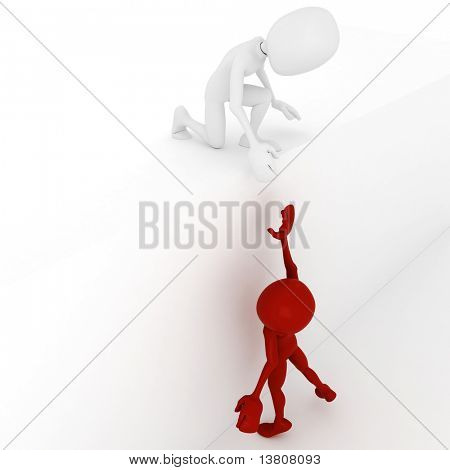 3d Man Helping Another Image & Photo (Free Trial) | Bigstock