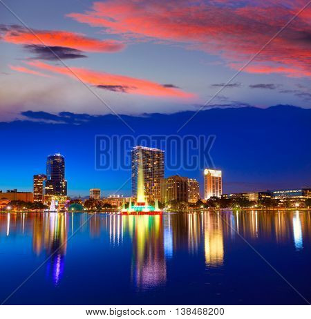 Orlando Skyline Sunset Image & Photo (Free Trial) | Bigstock