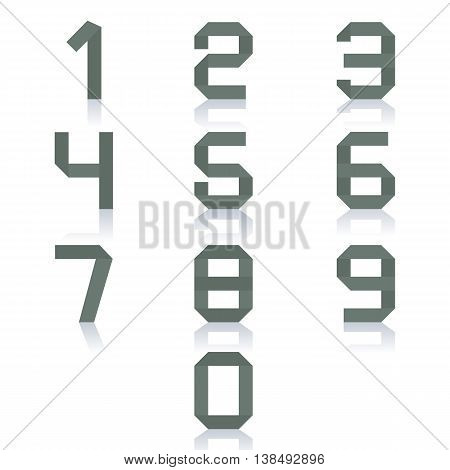 Set Paper Numbers Vector & Photo (Free Trial) | Bigstock