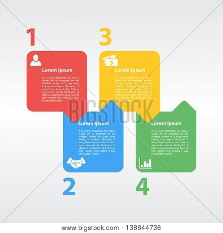 Four Steps Sequence Vector & Photo (Free Trial) | Bigstock