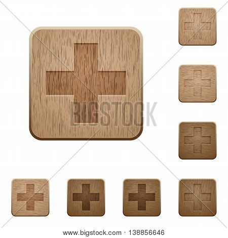 Set Carved Wooden Vector & Photo (Free Trial) | Bigstock
