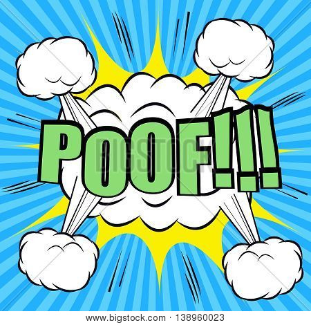 Poof Comic Bubble Vector & Photo (Free Trial) | Bigstock