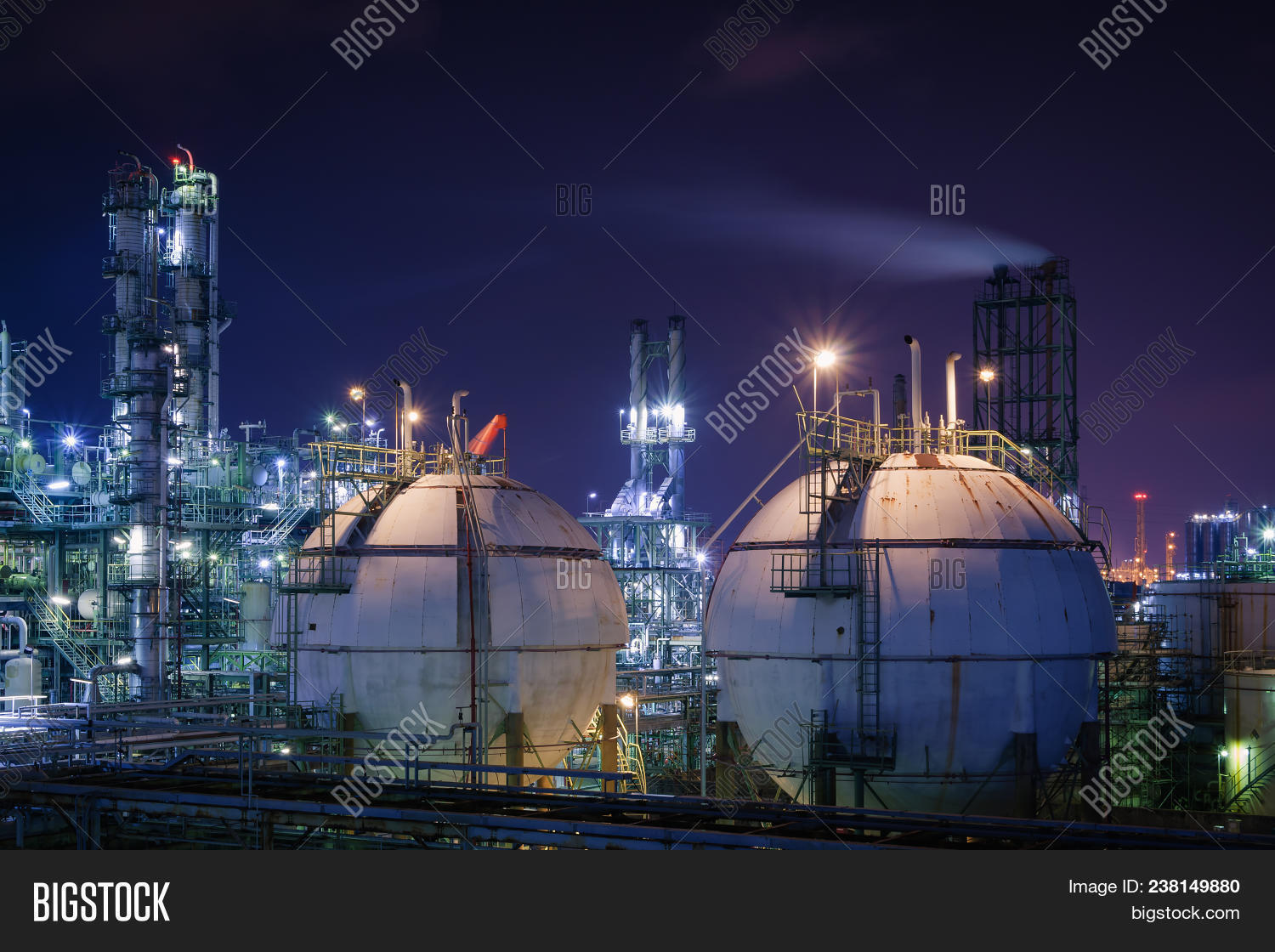 Storage Sphere Tanks Image & Photo (Free Trial) | Bigstock