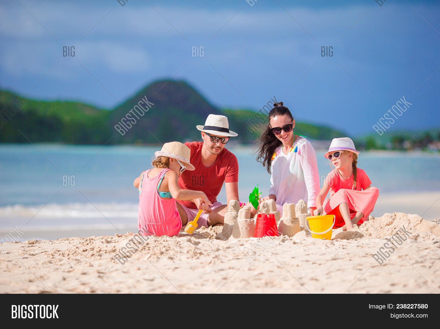 Family Making Sand Image & Photo (Free Trial) | Bigstock