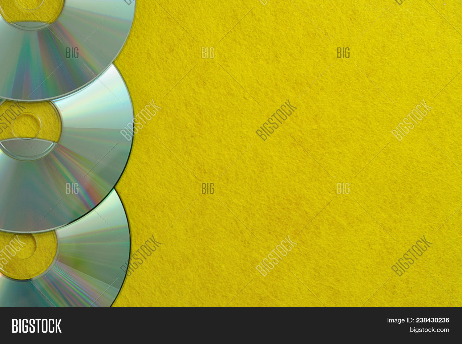 Row Cd's On Yellow Image & Photo (Free Trial) | Bigstock