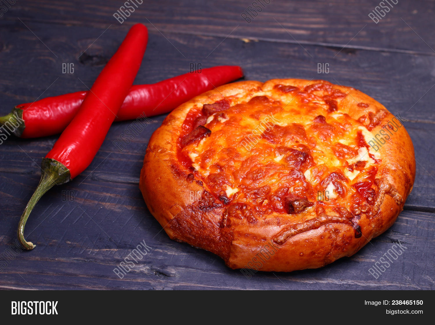 Small Round Pizza On Image & Photo (Free Trial) | Bigstock