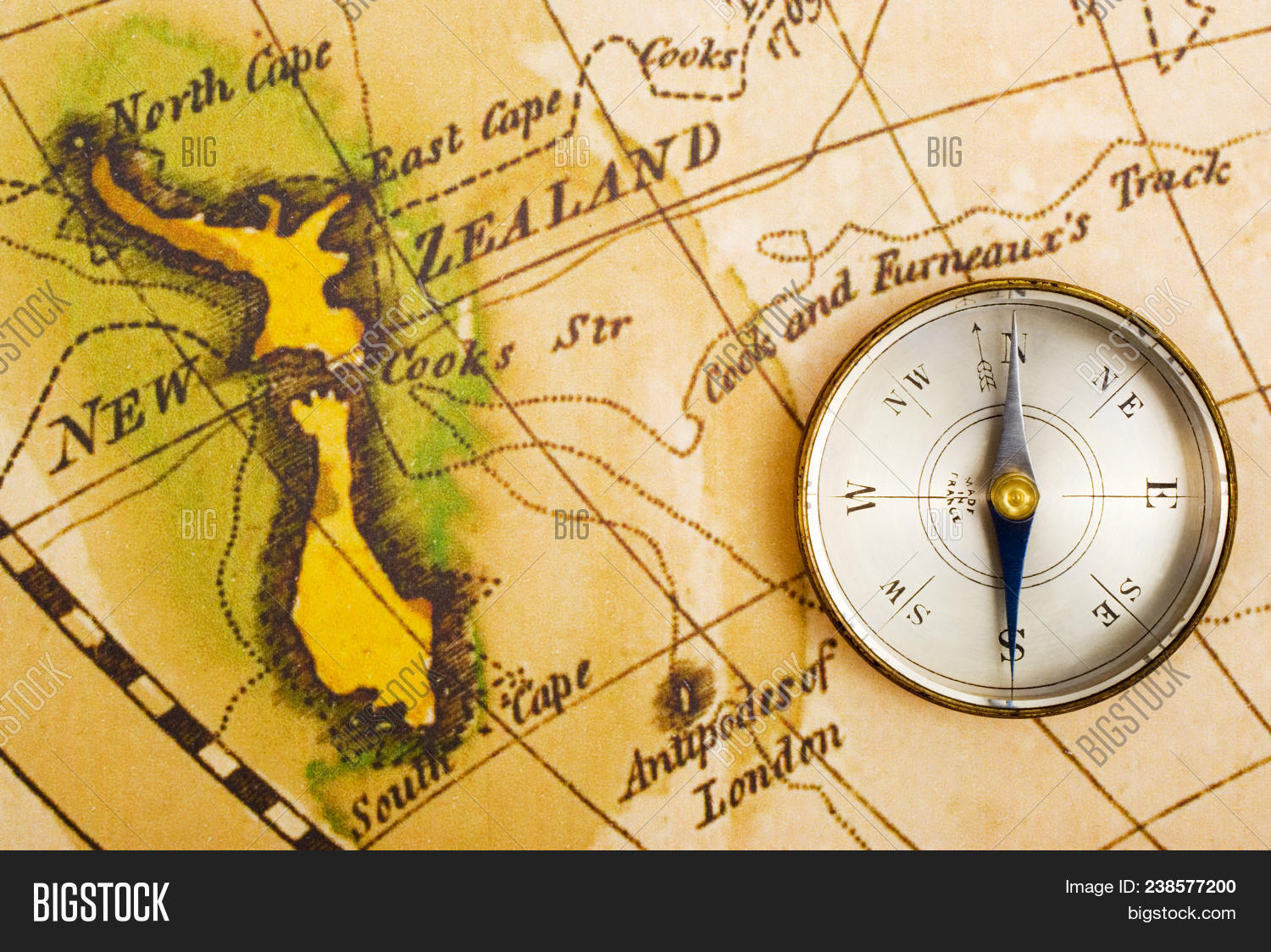 Ancient Map Compass Image & Photo (Free Trial) | Bigstock