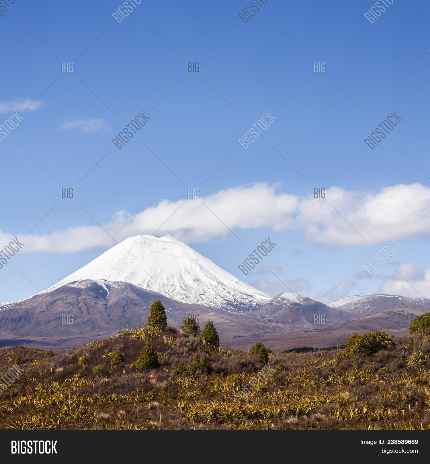 Snow Capped Volcano Image & Photo (Free Trial) | Bigstock