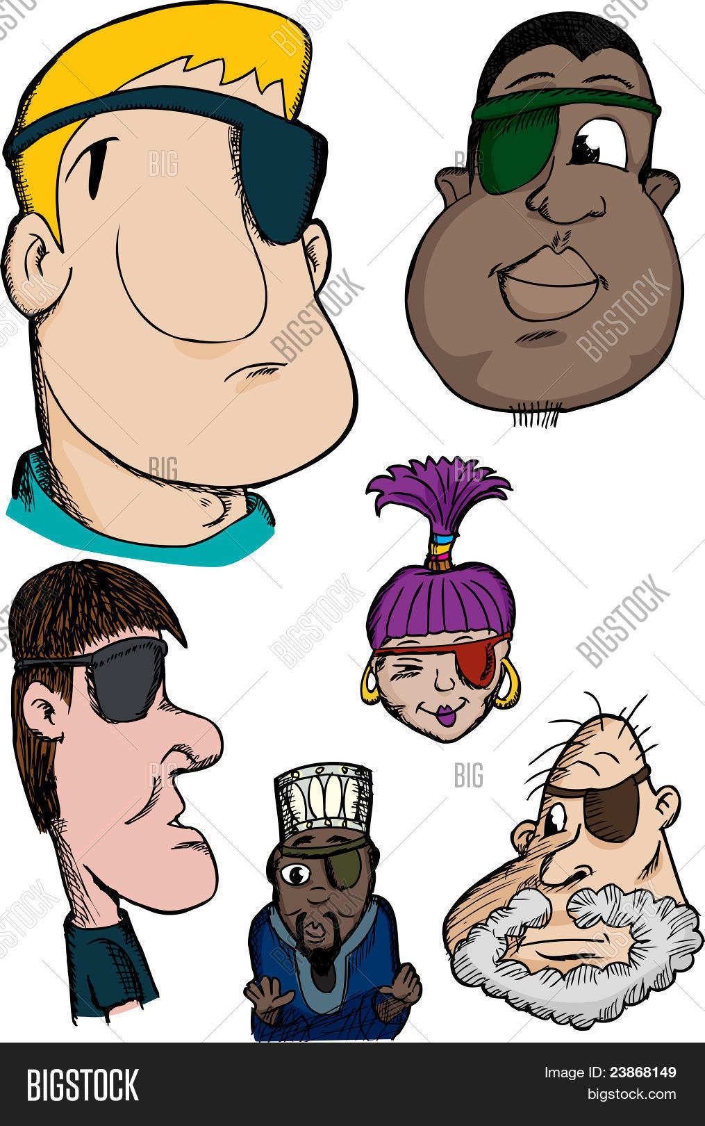 People Eyepatches Vector & Photo (Free Trial) | Bigstock