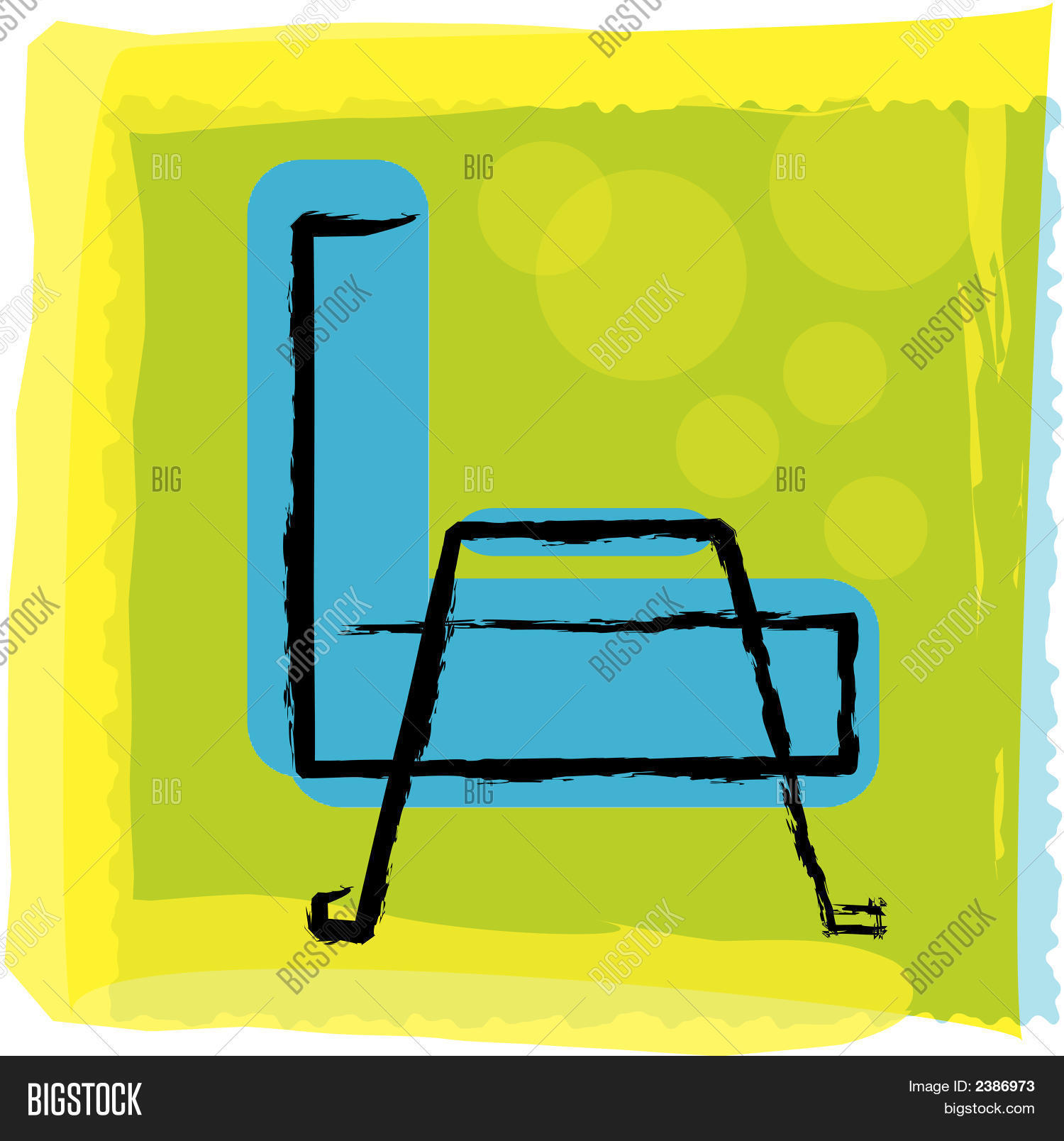 Blue Chair.Eps Vector & Photo (Free Trial) | Bigstock