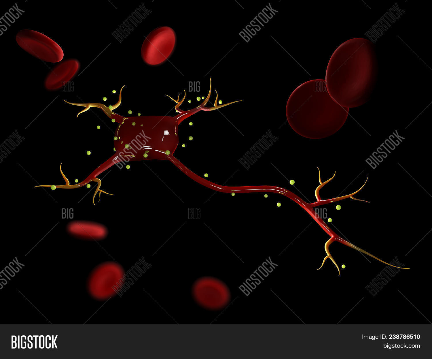 3d Illustration Neuron Image & Photo (Free Trial) | Bigstock