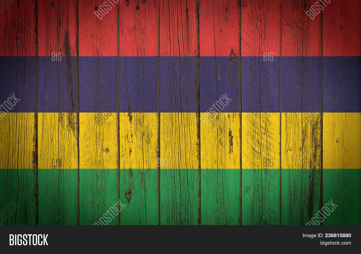 Mauritius Flag On Old Image & Photo (Free Trial) | Bigstock
