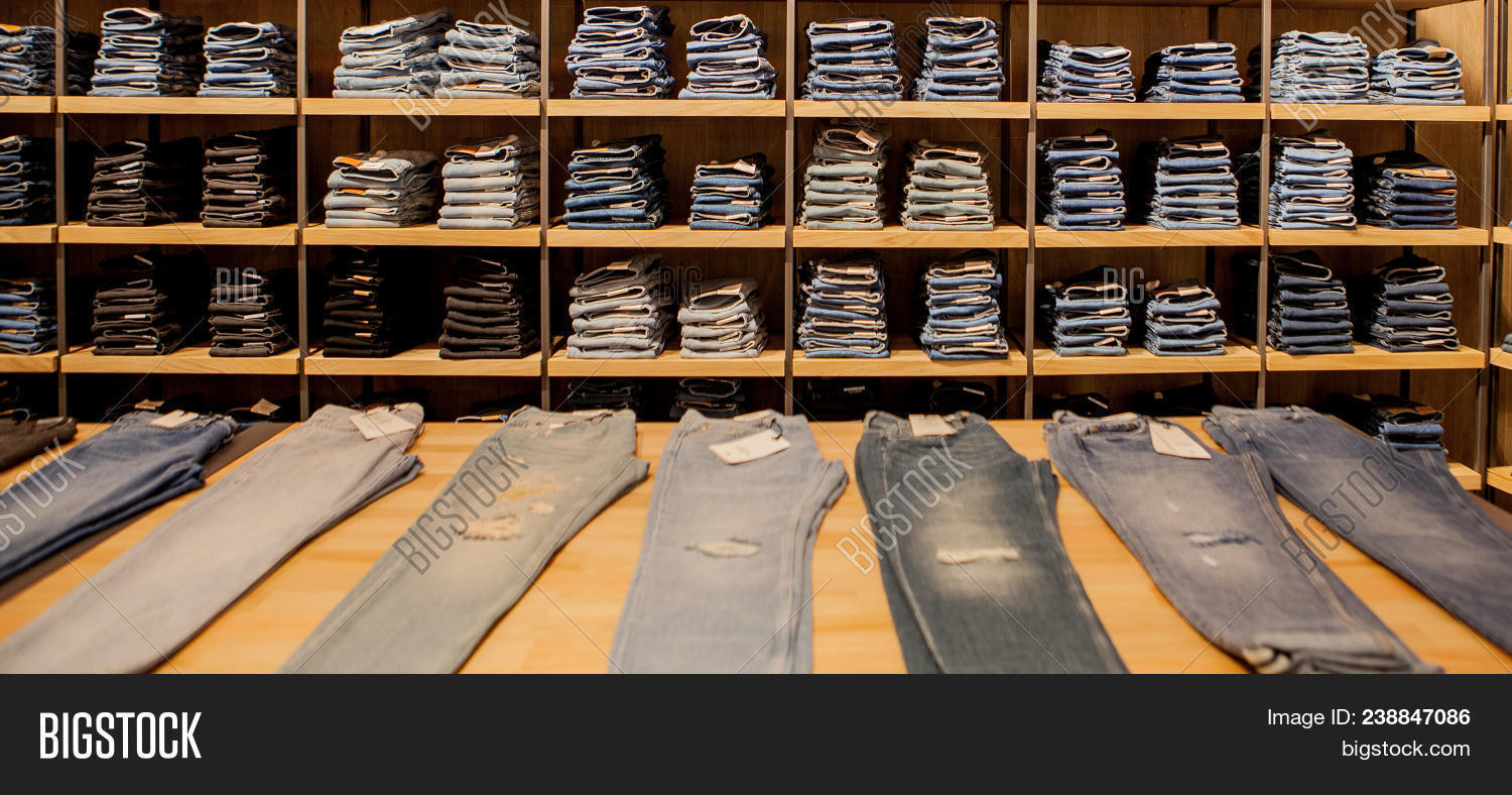 Jeans Pants On Store Image & Photo (Free Trial) | Bigstock