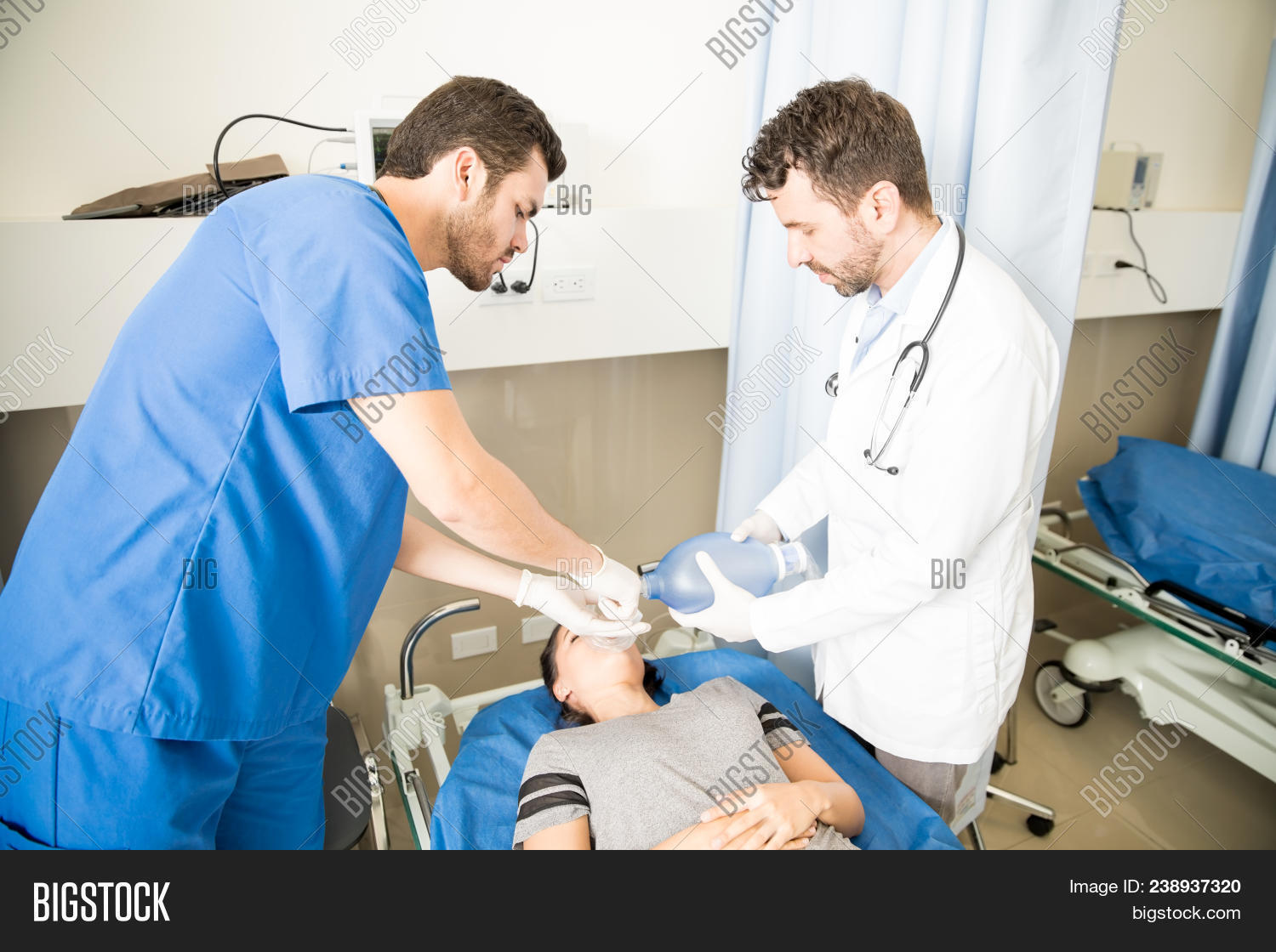 Two Paramedics Doing Image & Photo (Free Trial) | Bigstock