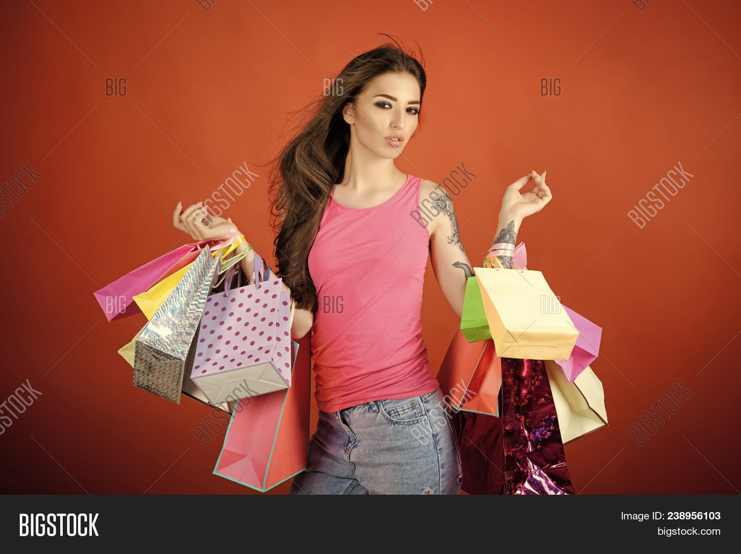 Woman Shopper Shopping Image & Photo (Free Trial) | Bigstock