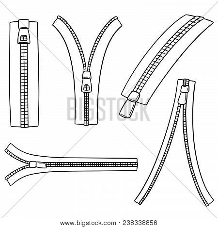 Vector Set Zip Hand Vector & Photo (Free Trial) | Bigstock