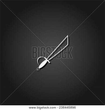 Sword Icon Flat. Vector & Photo (Free Trial) | Bigstock