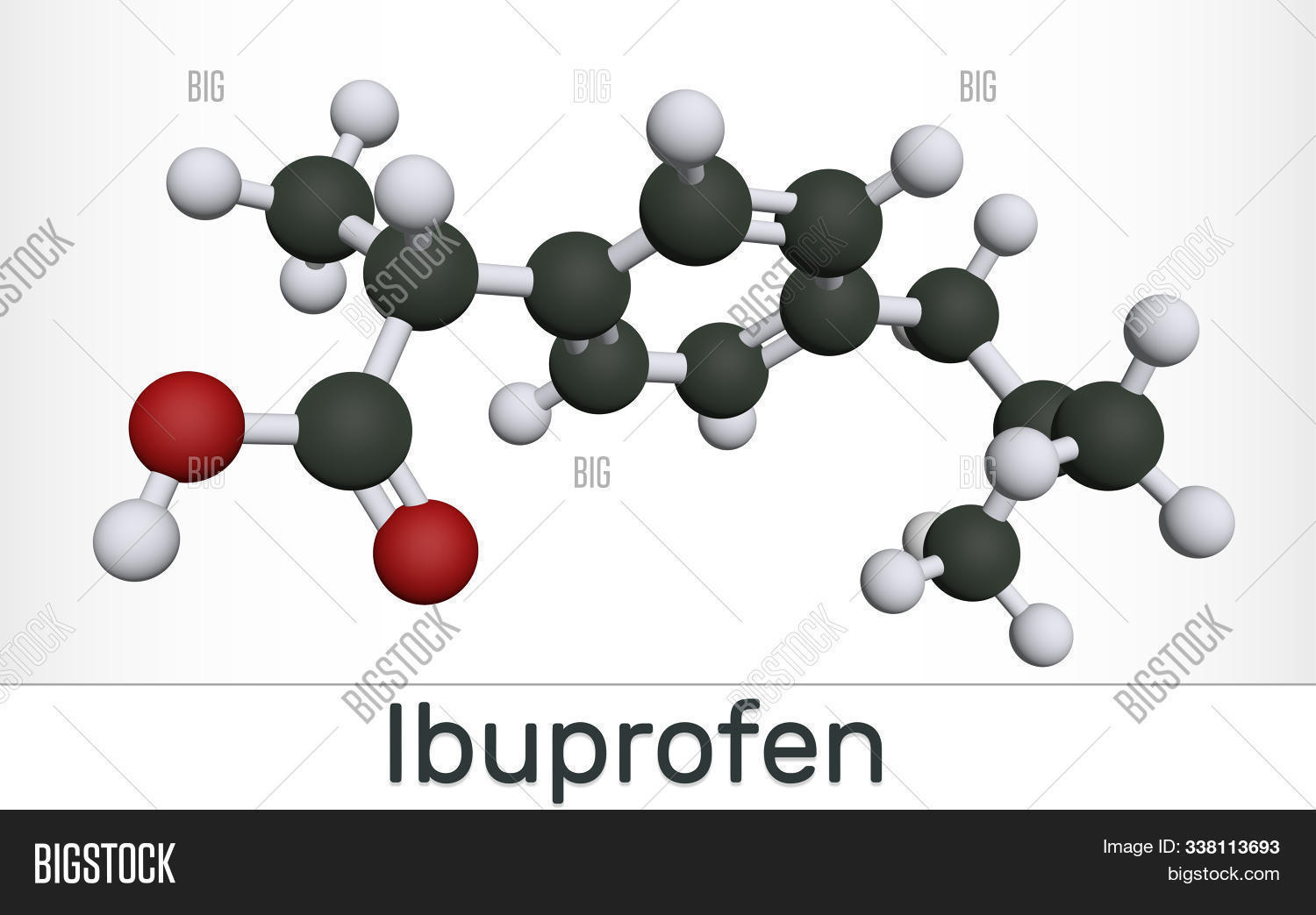 Ibuprofen Molecule, Image & Photo (Free Trial) | Bigstock