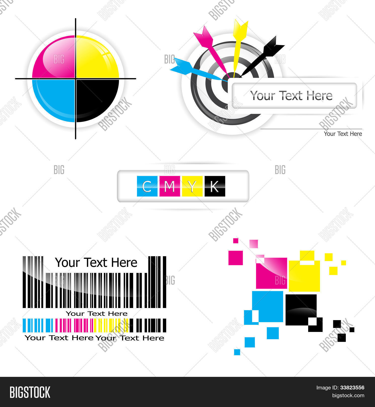 Cmyk Design Set Vector & Photo (Free Trial) | Bigstock