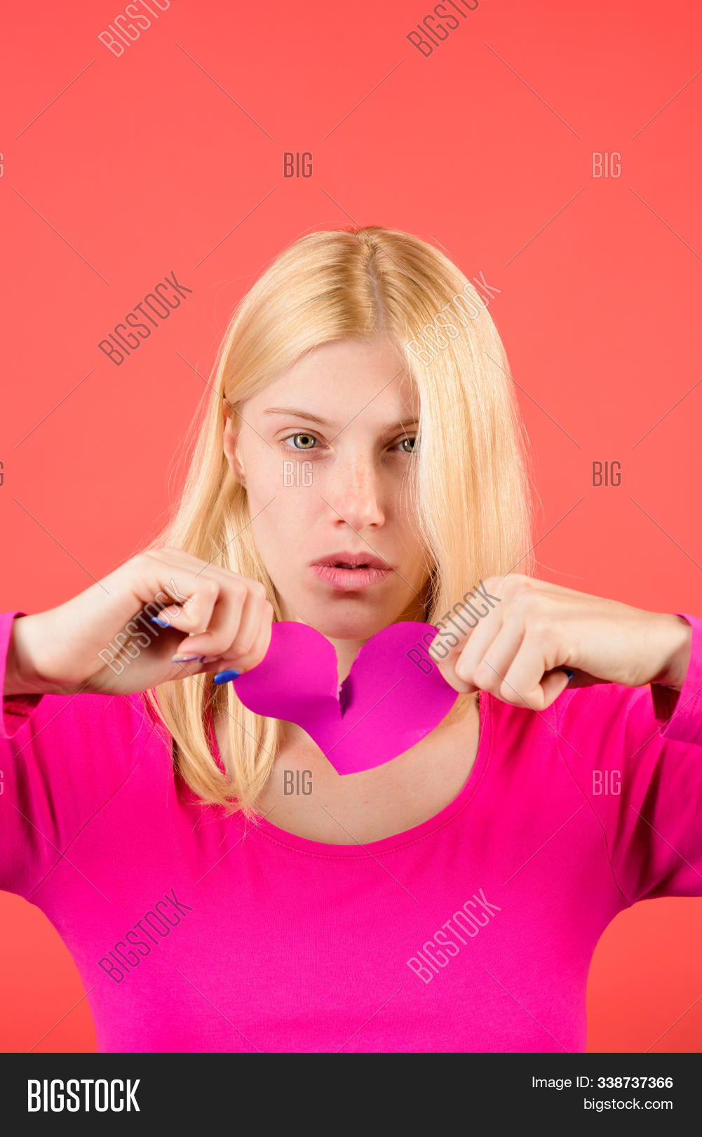 Sad Girl Red Broken Image & Photo (Free Trial) | Bigstock