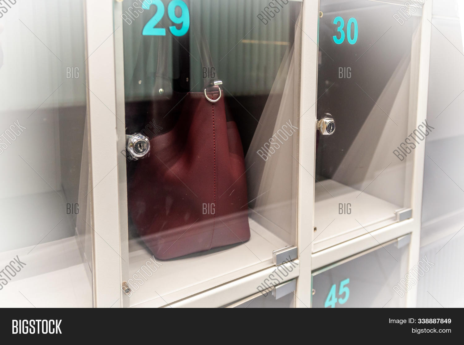 Red Bag Locker Cabinet Image & Photo (Free Trial) | Bigstock