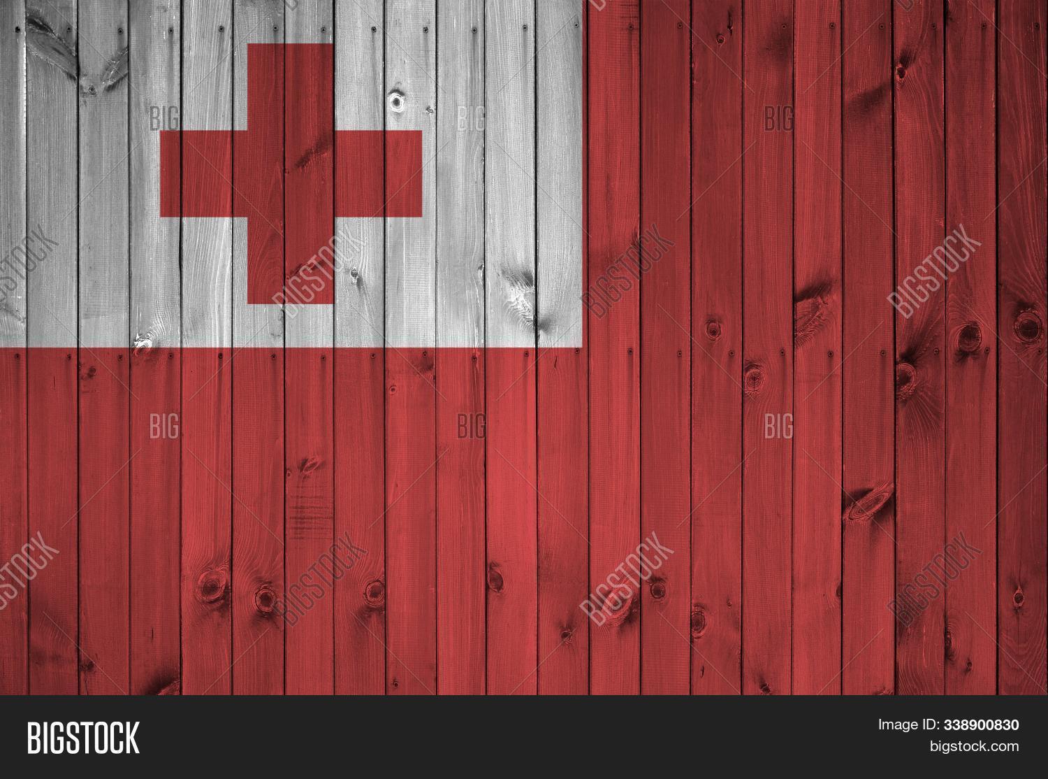 Tonga Flag Depicted Image & Photo (Free Trial) | Bigstock