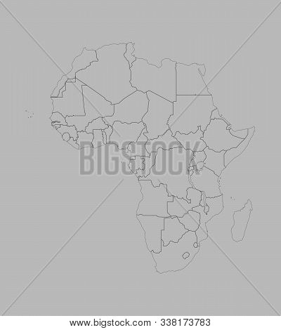Africa Political Map Vector & Photo (Free Trial) | Bigstock