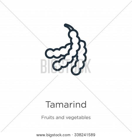 Tamarind Icon. Thin Vector & Photo (Free Trial) | Bigstock