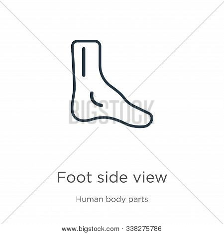 Foot Side View Icon. Vector & Photo (Free Trial) | Bigstock
