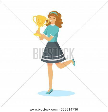Smiling Woman Winner Vector & Photo (Free Trial) | Bigstock