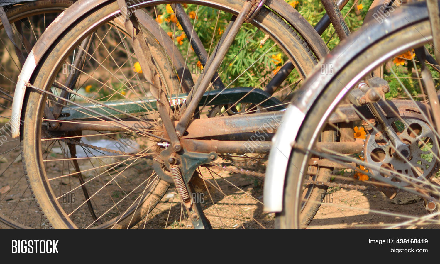 Old Cycle Wheel Image & Photo (Free Trial) | Bigstock