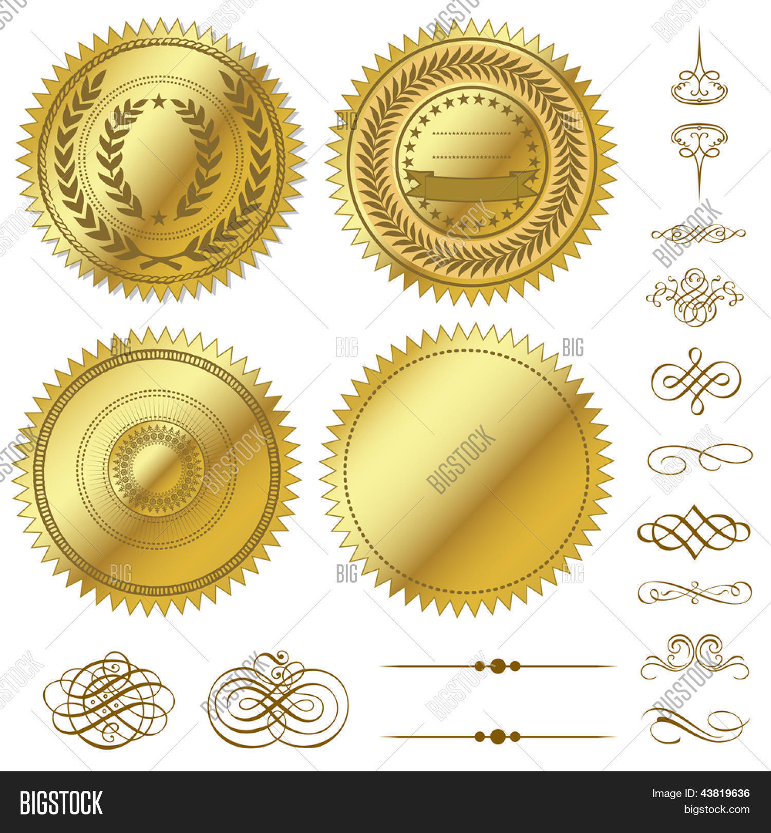 Vector y foto Conjunto De Sello (prueba gratis) | Bigstock